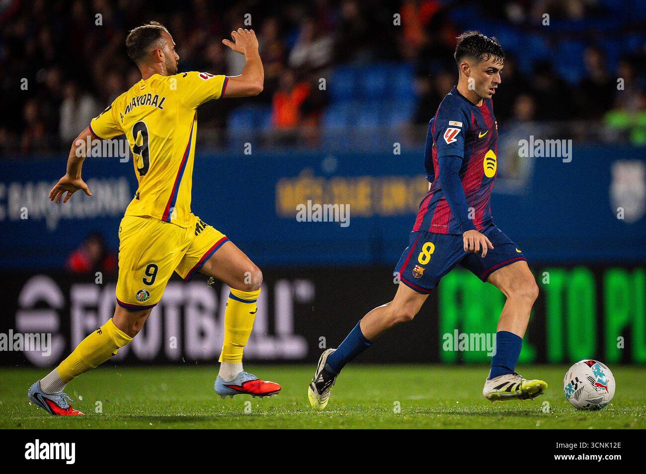 Borja MAYORAL of Getafe CF and Pedro GONZALEZ LOPEZ (Pedri) of ...