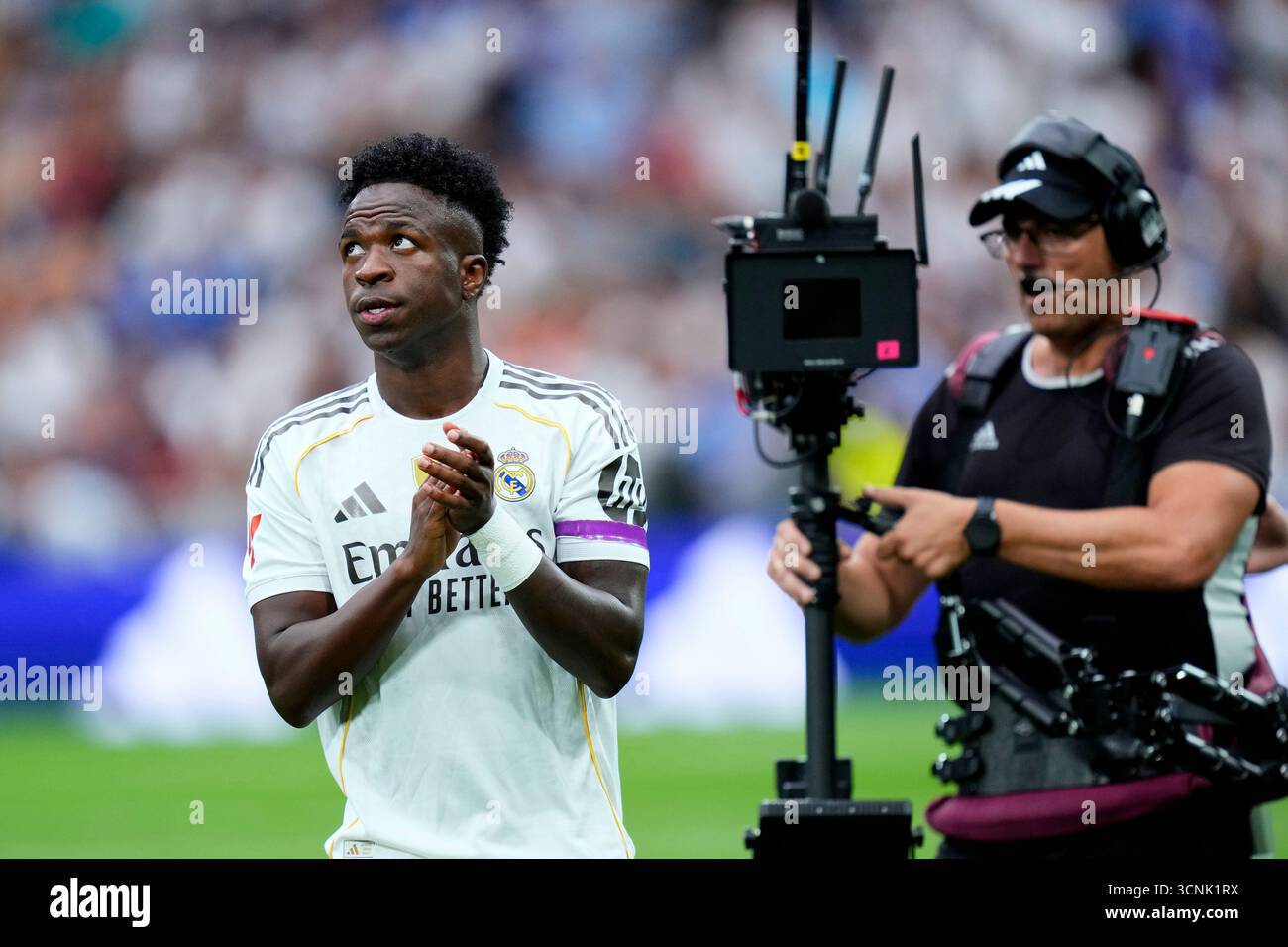 Vinicius Junior of Real Madrid CF during the La Liga EA Sports match between Real Madrid CF and ...