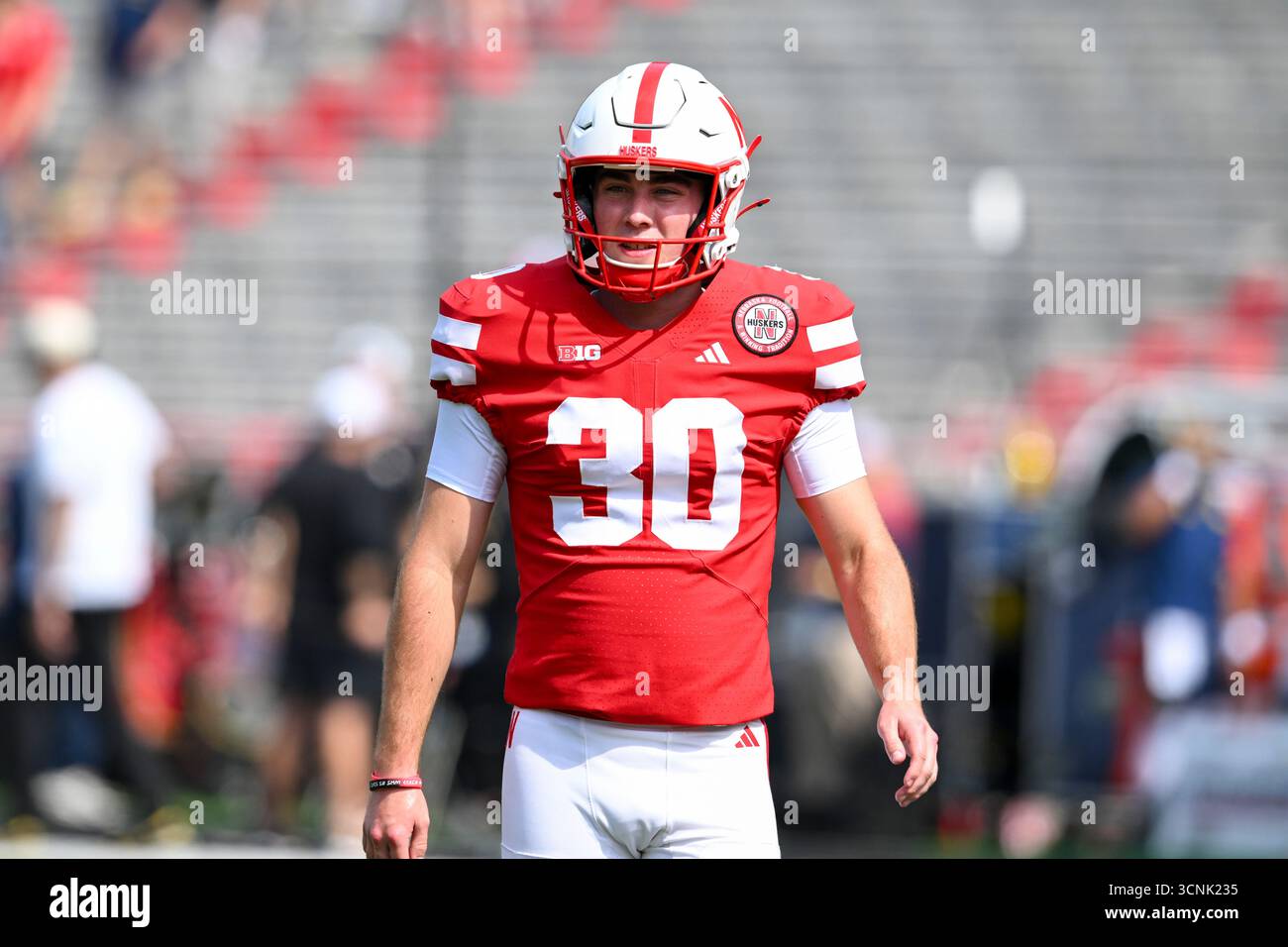 September 20, 2025: Nebraska place kicker Tristan Alvano (30) before ...