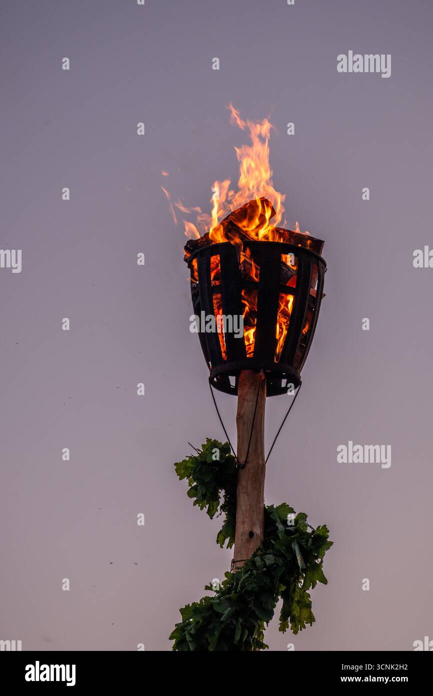 Ritual bonfire during summer hi-res stock photography and images - Alamy