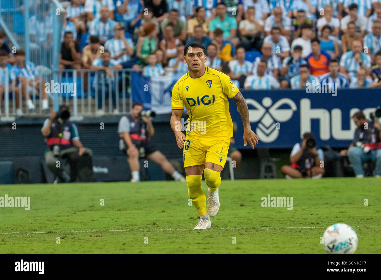 Brian Ocampo (N10) during the Liga Hypermotion (segunda división) game ...