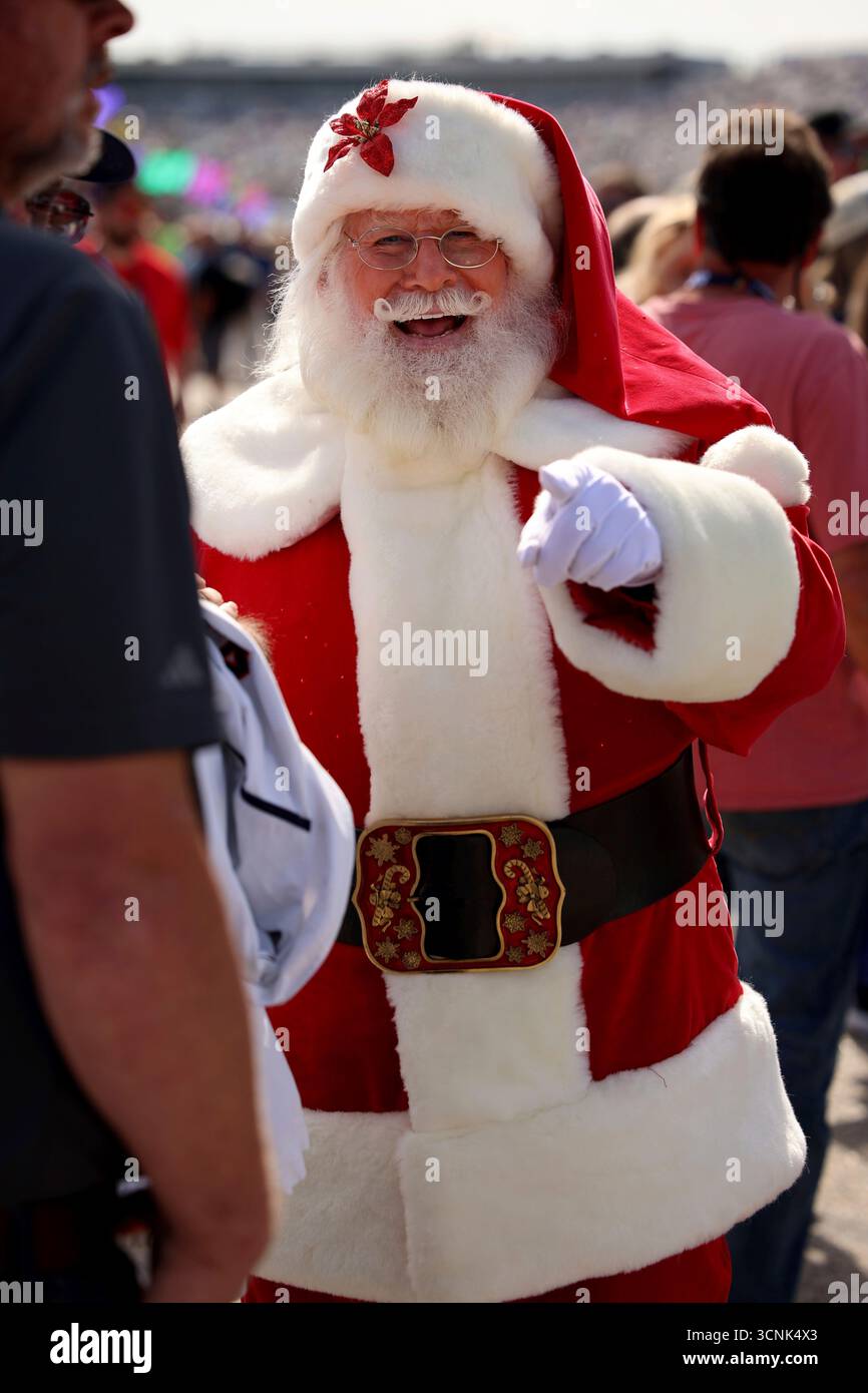 LOUDON, NH - SEPTEMBER 21: Santa Claus on pit road during prerace for ...