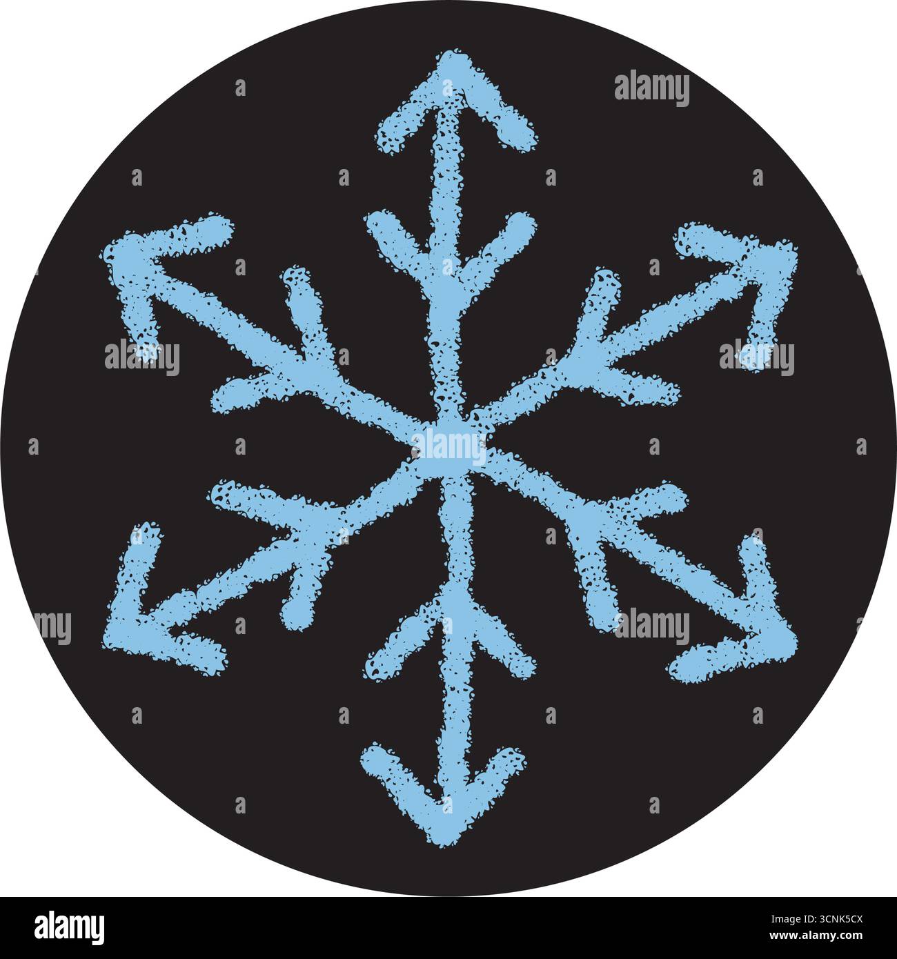 Hand drawn crayon snow Stock Vector Images - Alamy