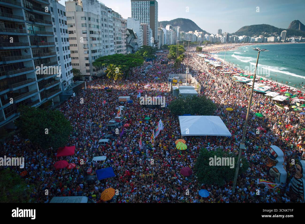 Demonstrators protest an amnesty bill that could benefit former ...