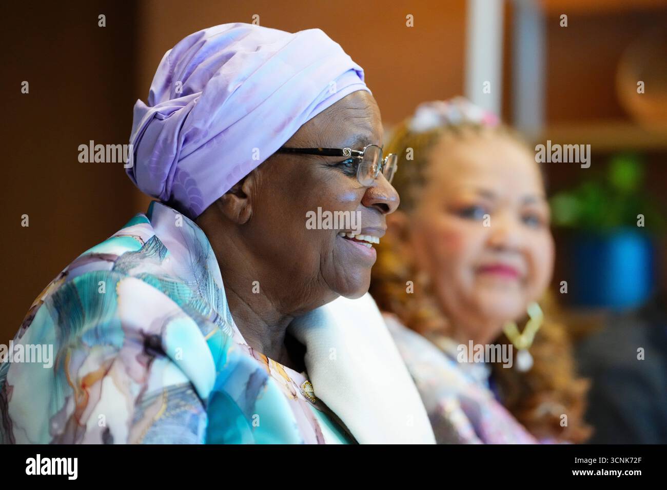 Namibia's President Netumbo Nandi-Ndaitwah takes part in a bilateral ...