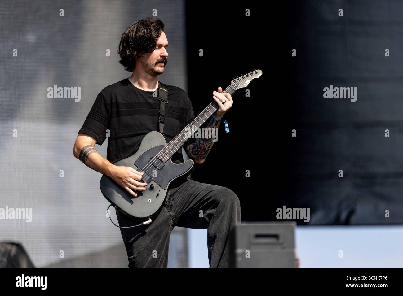 Joshua Moore of We Came As Romans performs during Louder Than Life ...