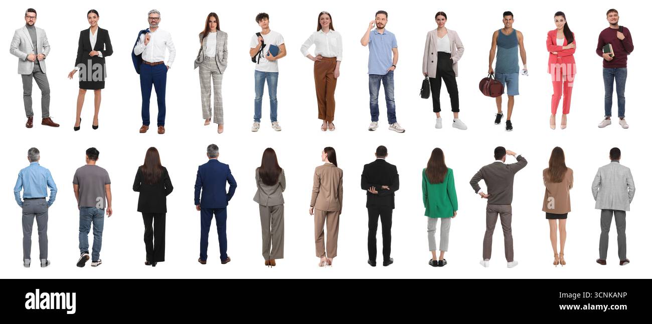 Group portrait men different Cut Out Stock Images & Pictures - Alamy