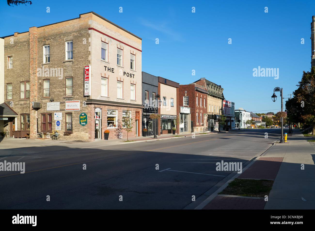 Kent street features a row of historic buildings and shops, including ...