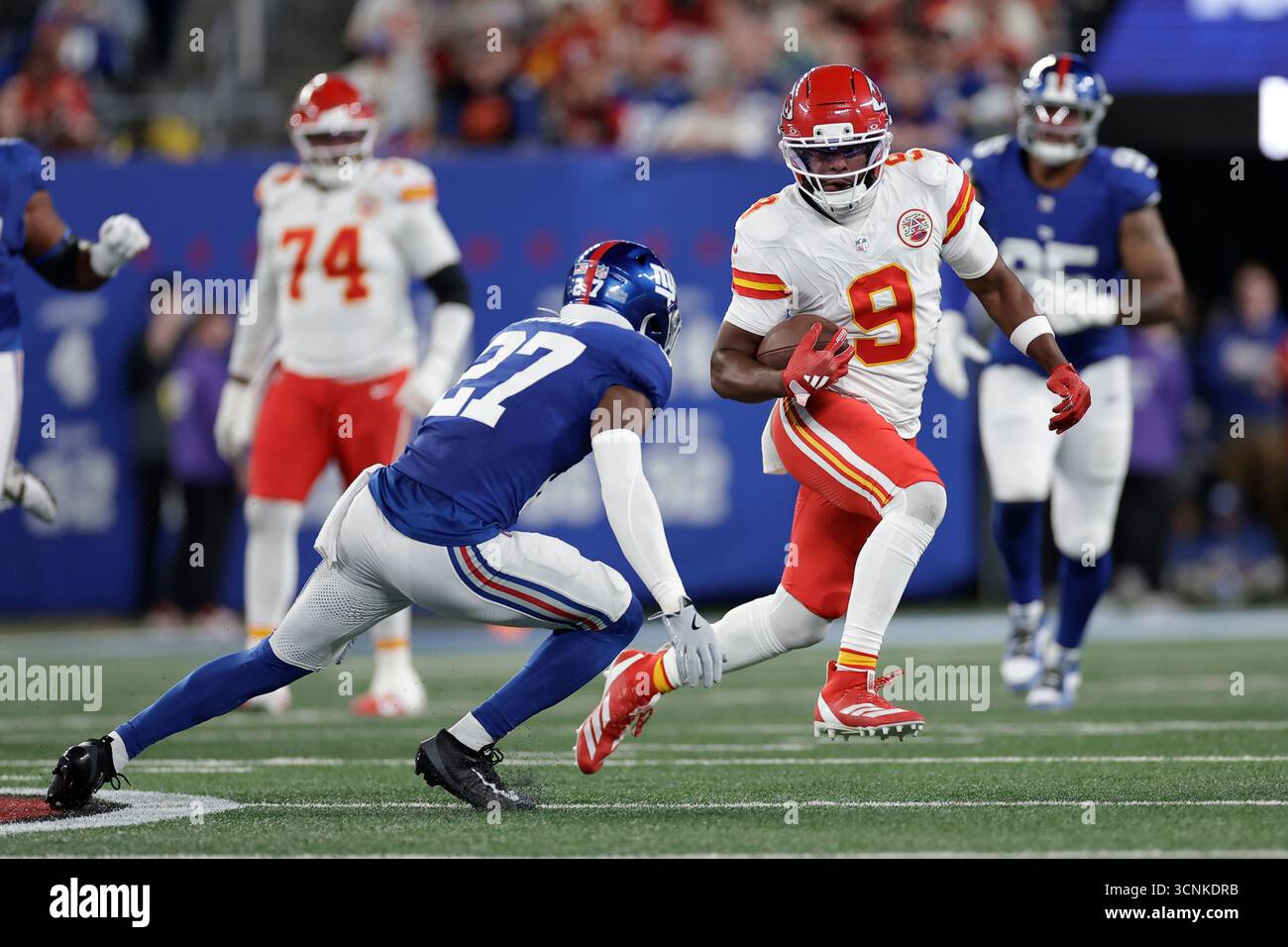 Kansas City Chiefs wide receiver JuJu Smith-Schuster (9) runs with the ...