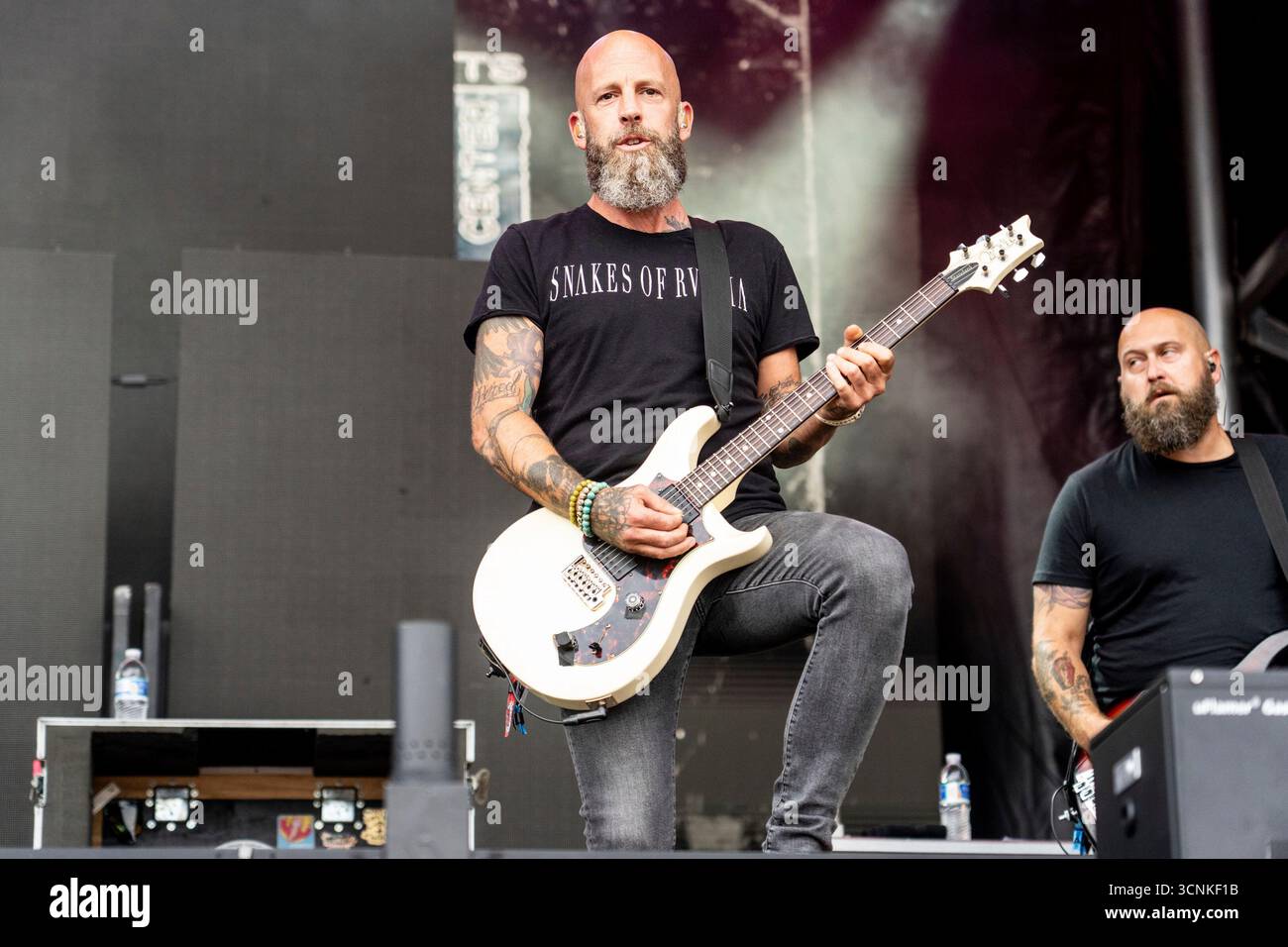 Matt Wantland of 10 Years performs during Louder Than Life music ...