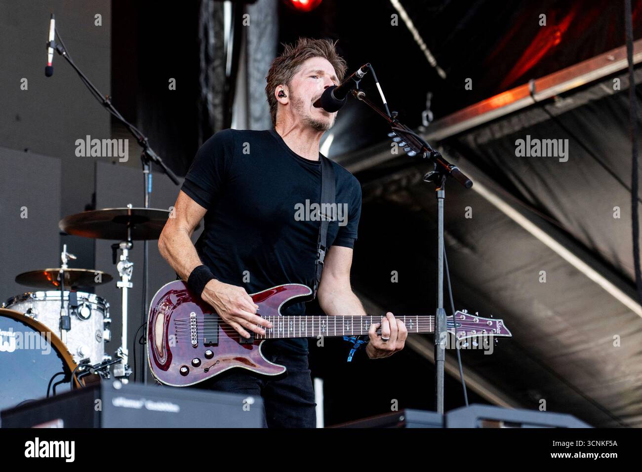 Ed Sloan of Crossfade performs during Louder Than Life music festival ...