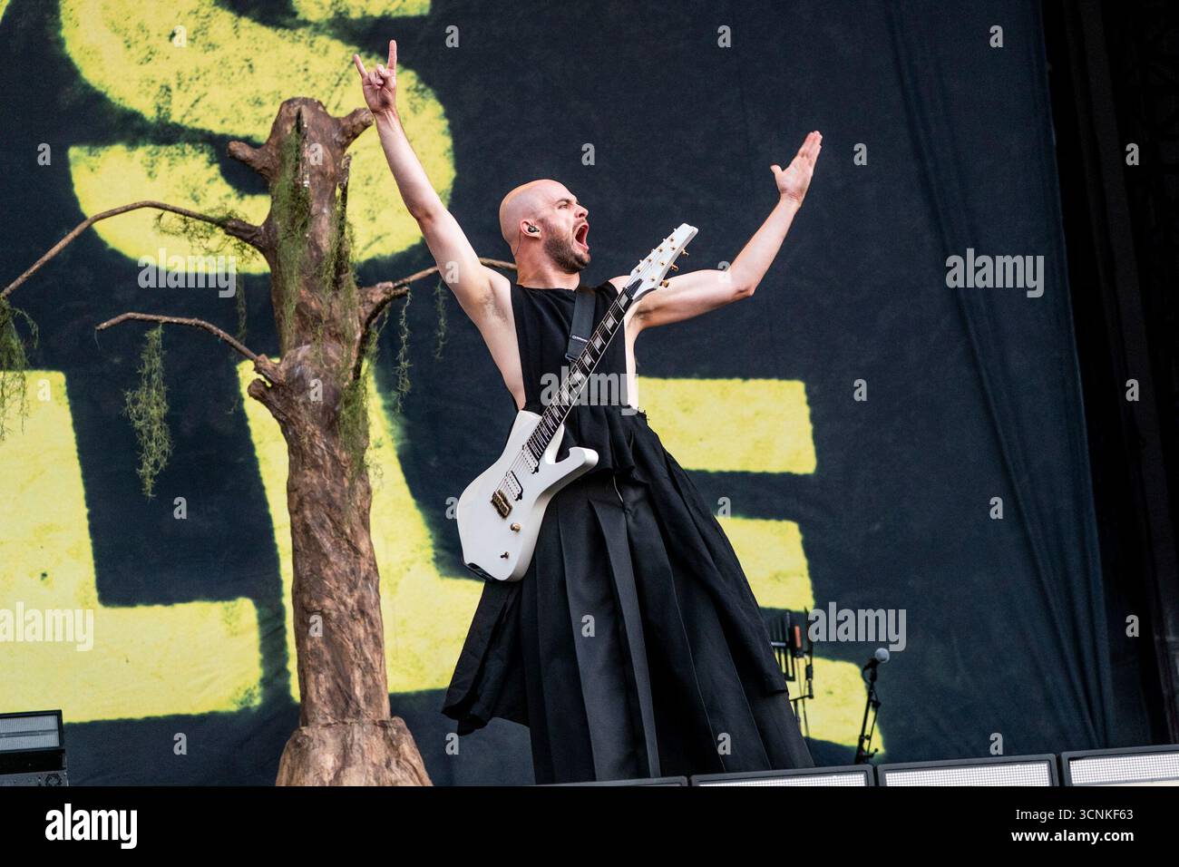 Isaac Hale of Knocked Loose performs during Louder Than Life music ...