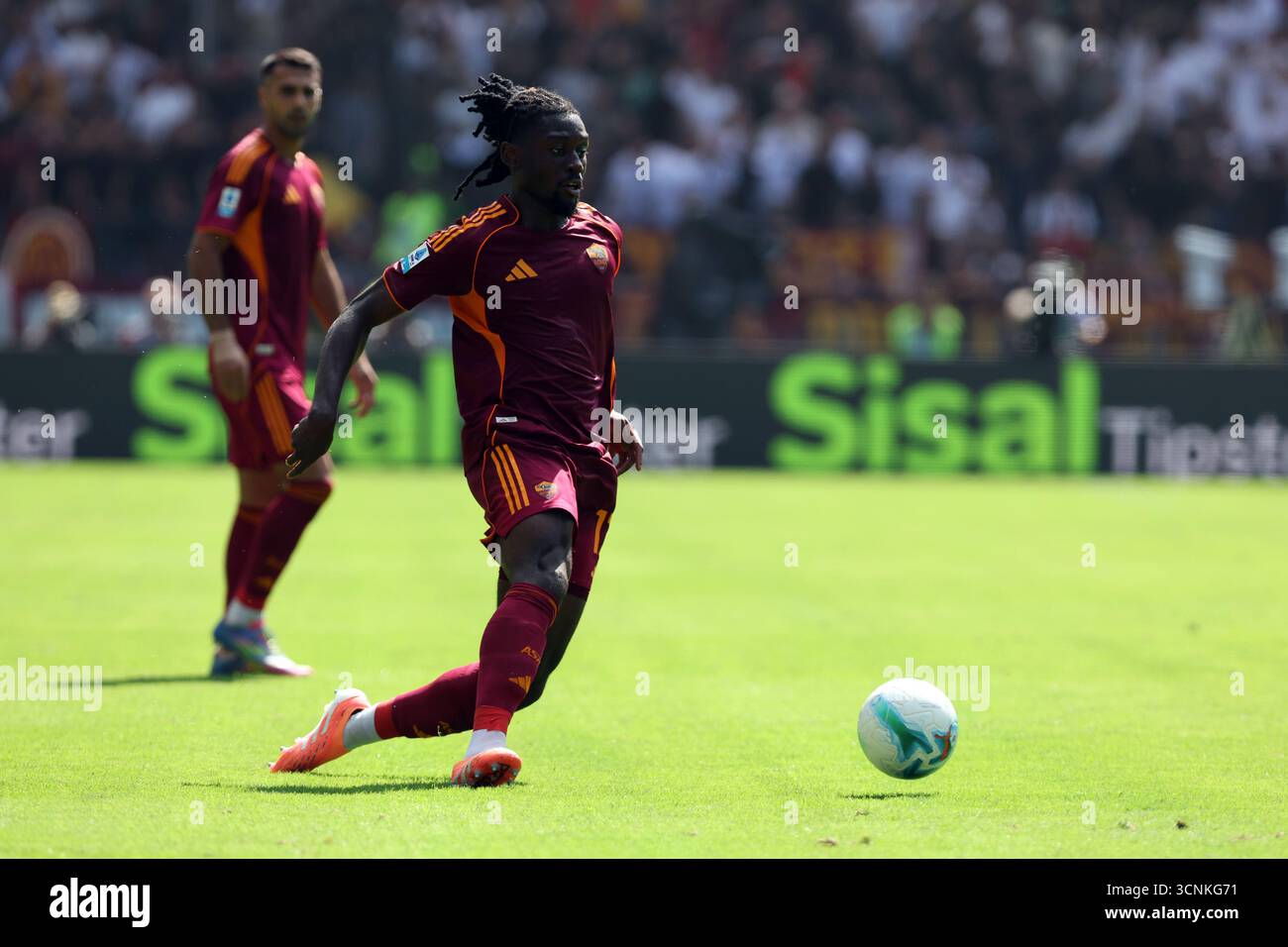 Manu kone of Roma seen in action during the Serie A Enilive 2025-2026 ...