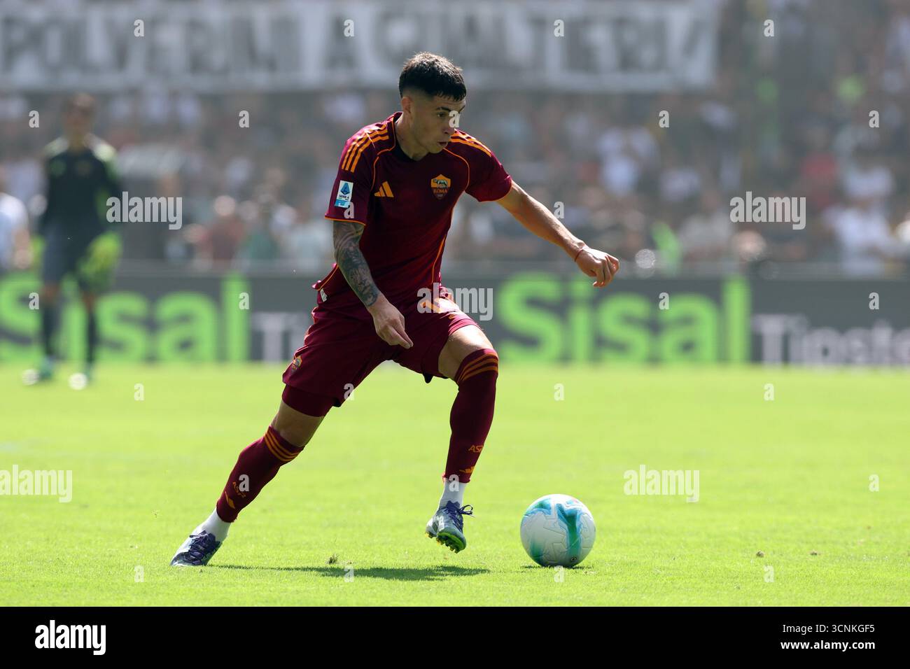 Matias Soule of Roma seen in action during the Serie A Enilive 2025 ...