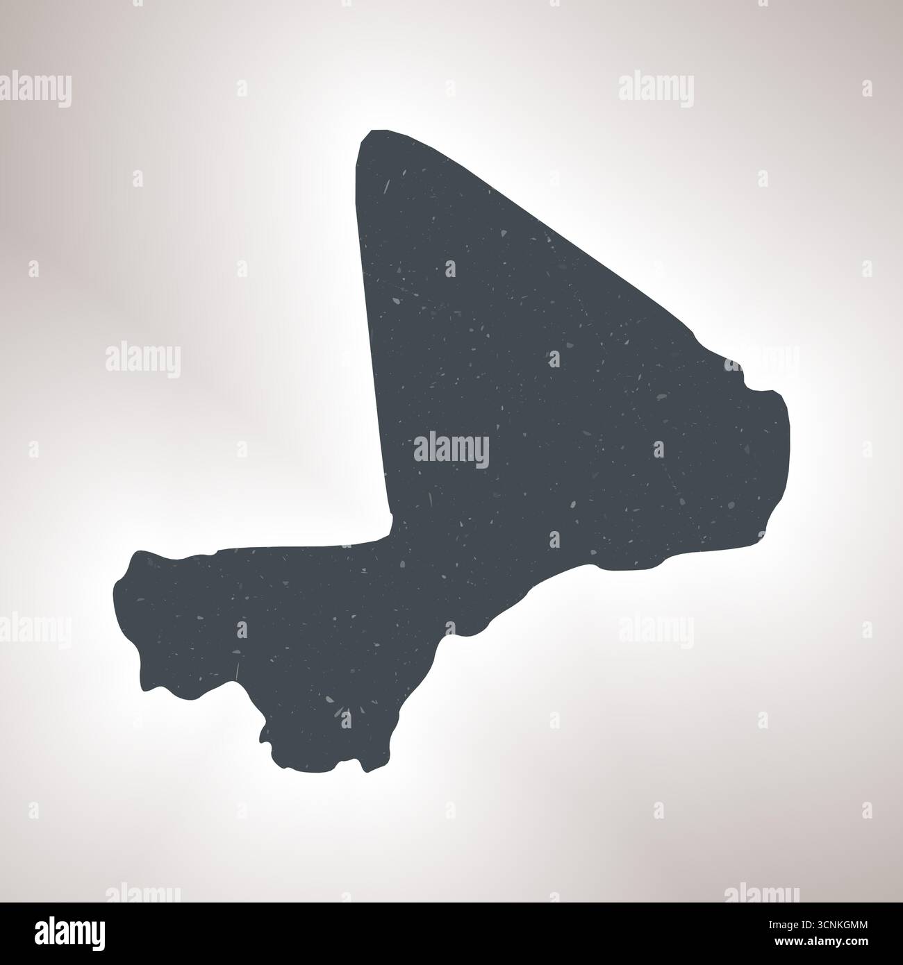 Mali shape on gradient background. Country map with scratch texture ...