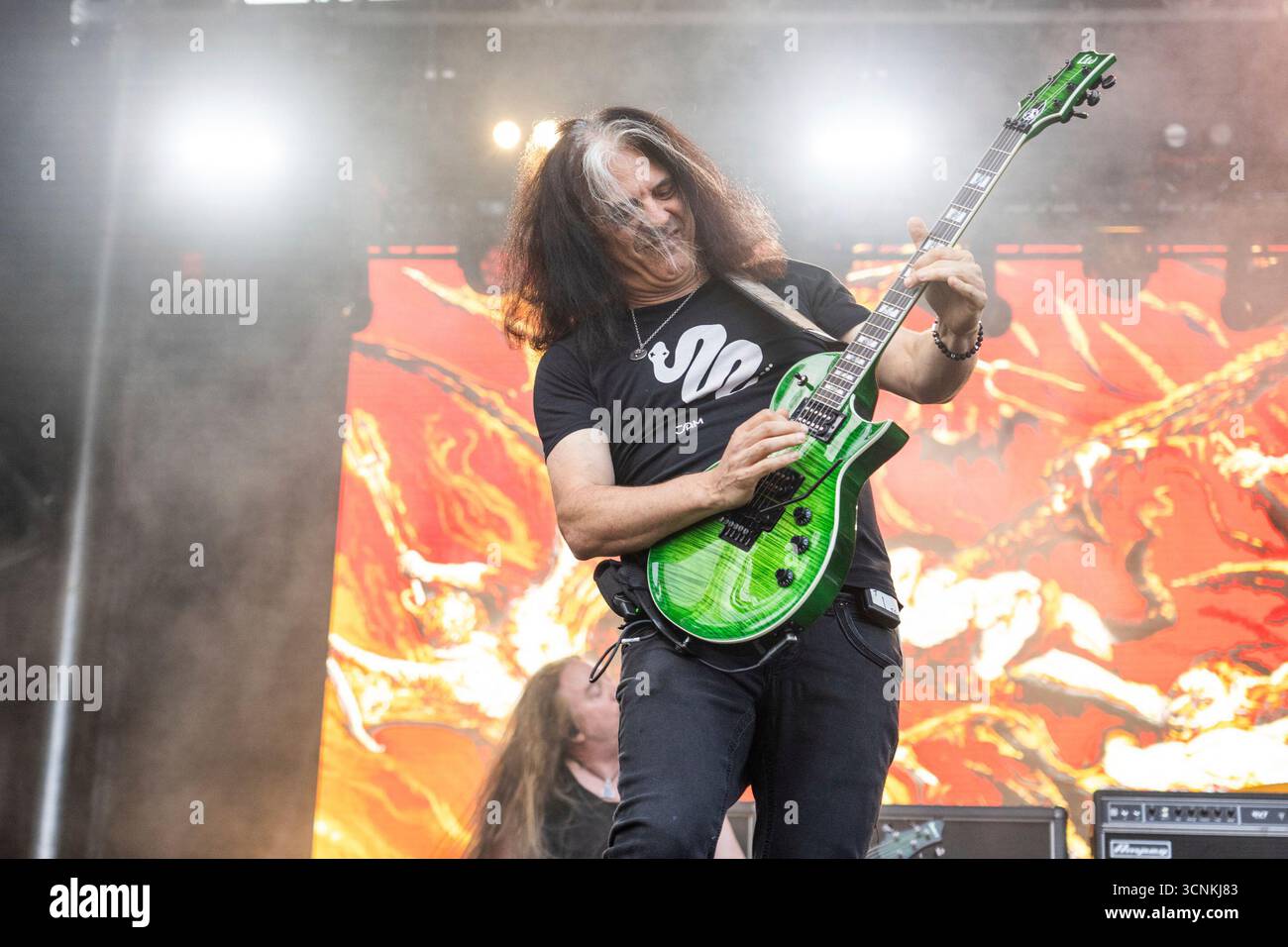 Alex Skolnick of Testament performs during Louder Than Life music ...