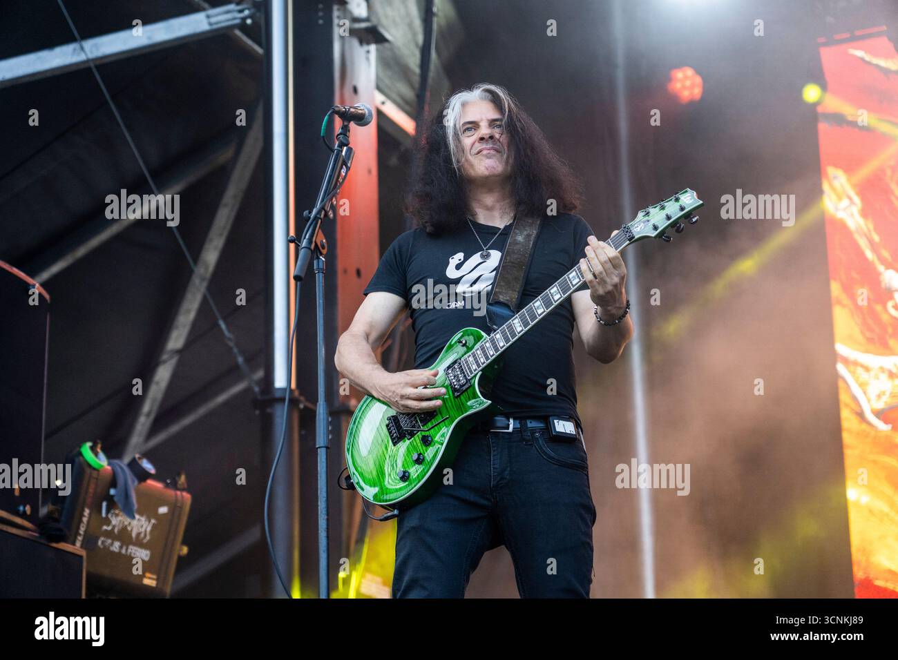 Alex Skolnick of Testament performs during Louder Than Life music ...