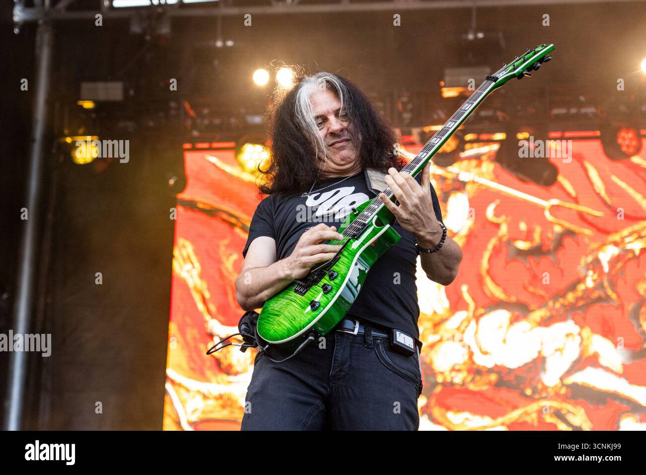 Alex Skolnick of Testament performs during Louder Than Life music ...