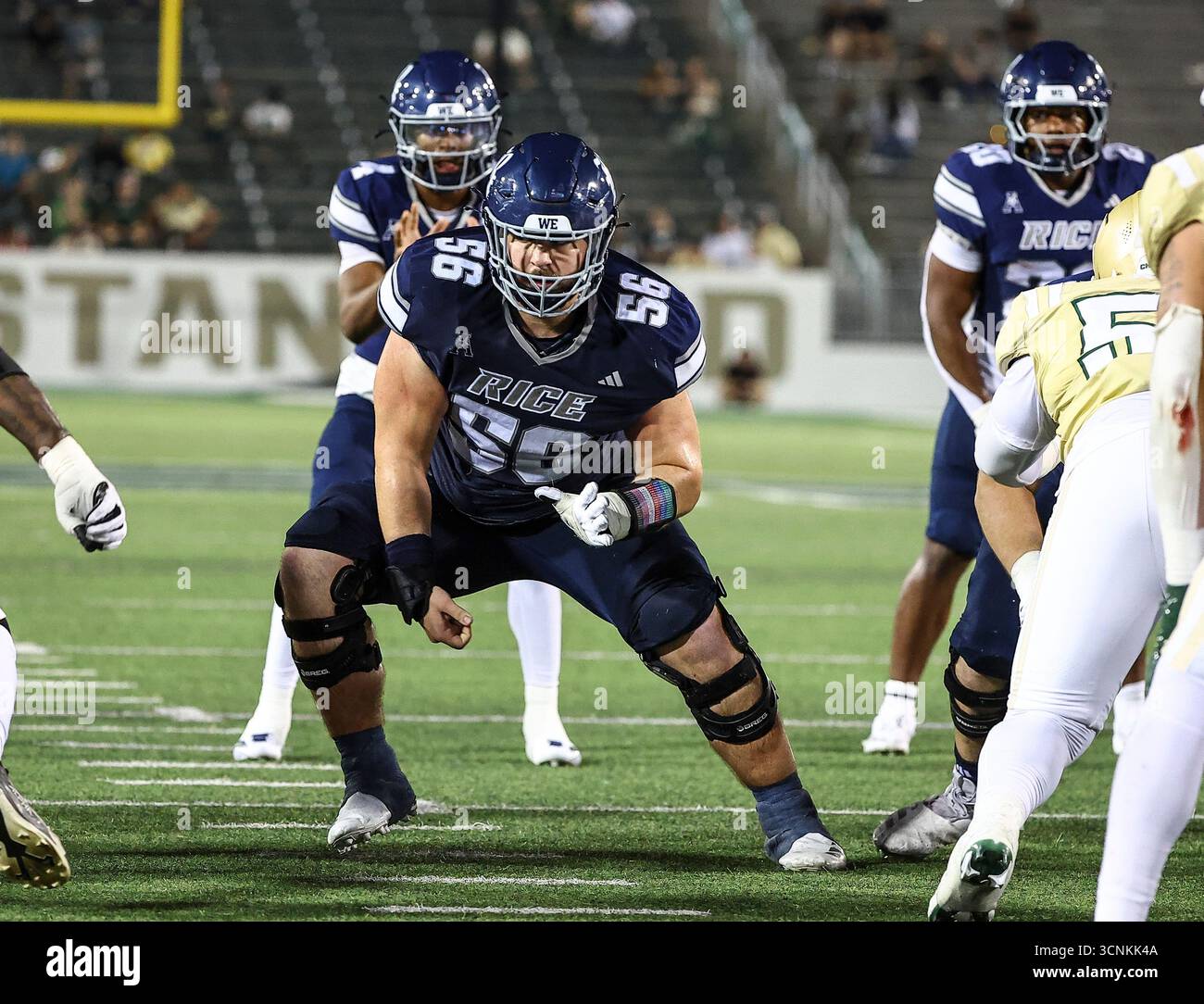 September 18,2025: Rice University offensive lineman Nate Bledsoe (56 ...
