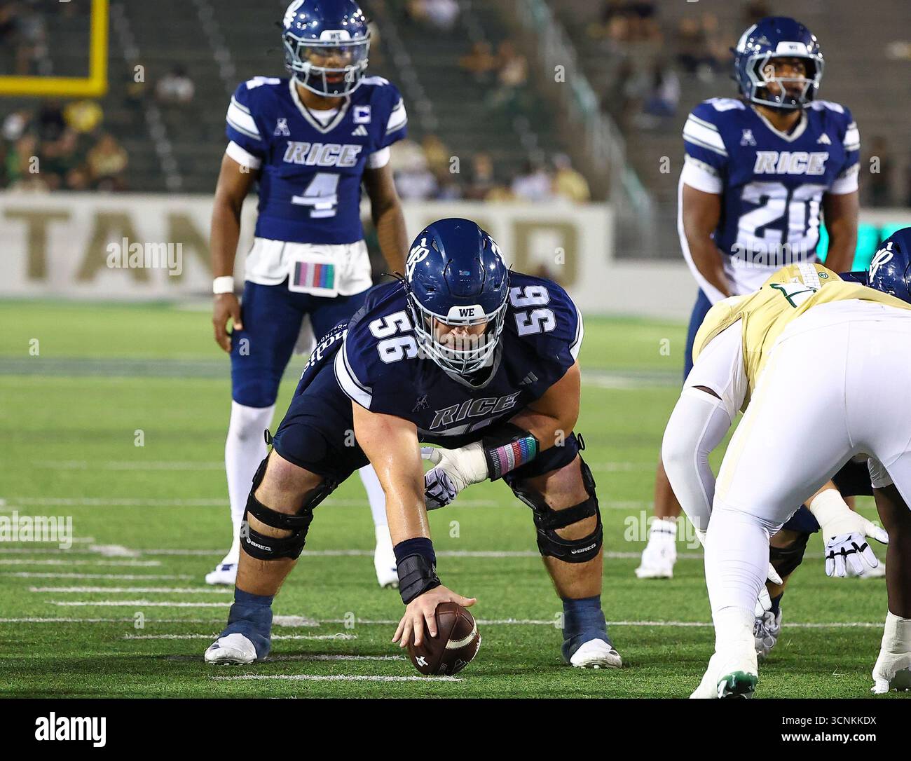 September 18,2025: Rice University offensive lineman Nate Bledsoe (56 ...