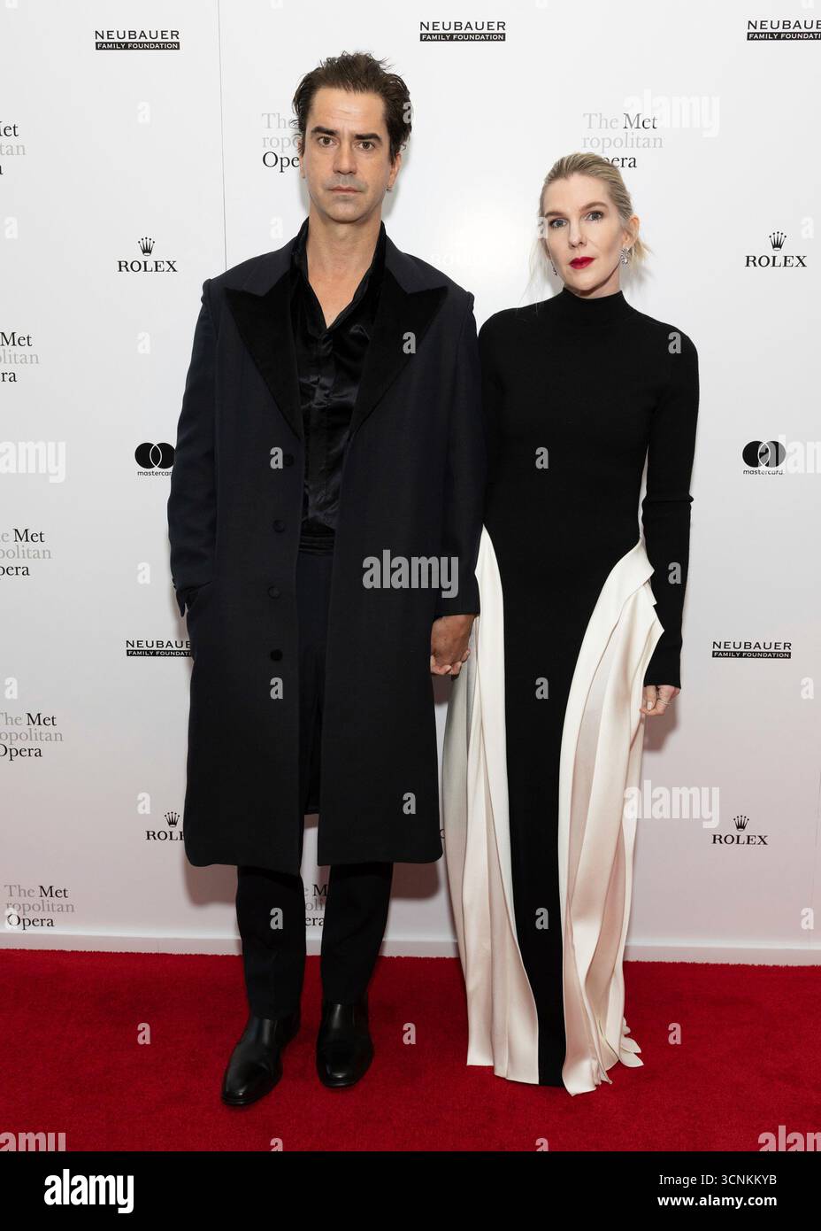 Hamish Linklater, left, and Lily Rabe attend the Metropolitan Opera ...