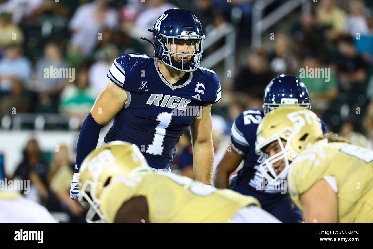 September 18, 2025: Rice University defensive end Michael Daley (1 ...