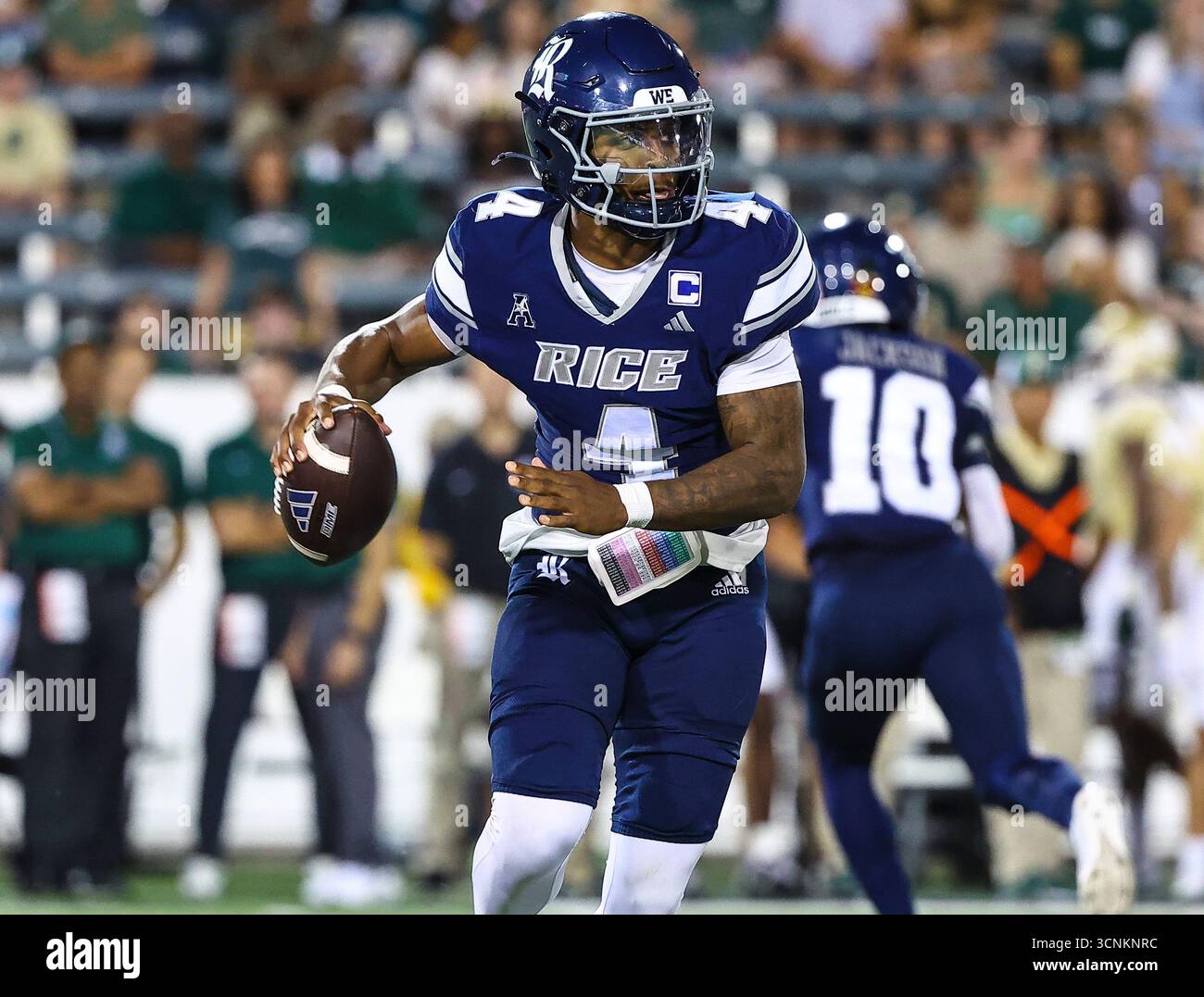 September 18,2025: Rice University quarterback Chase Jenkins (4 ...