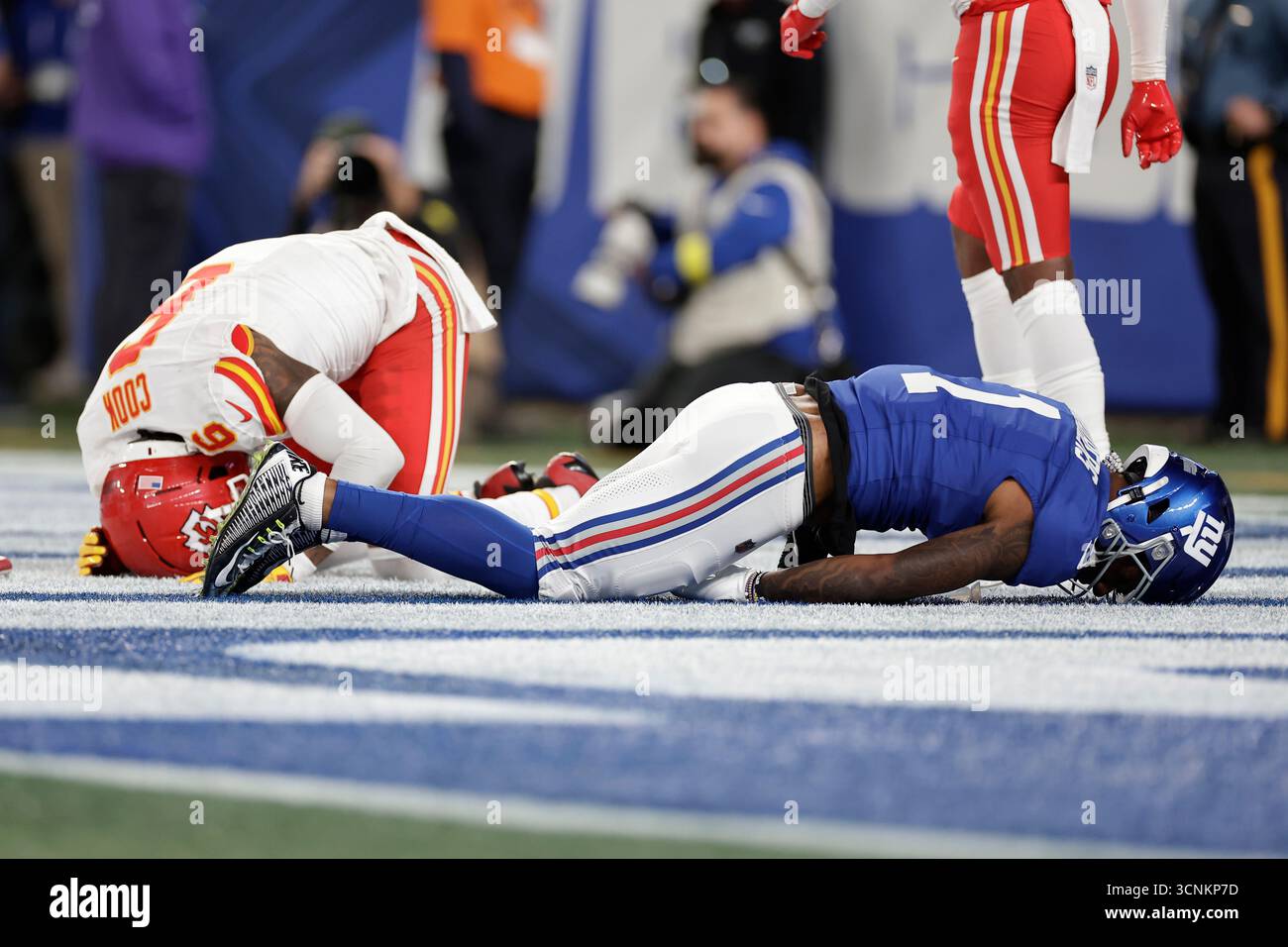 Kansas City Chiefs safety Bryan Cook (6) and Kansas City Chiefs wide ...
