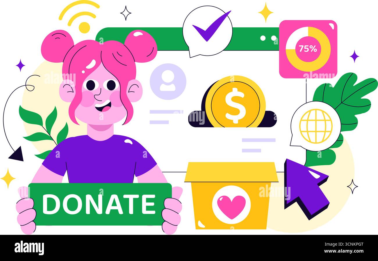Helping others online Stock Vector Images - Alamy