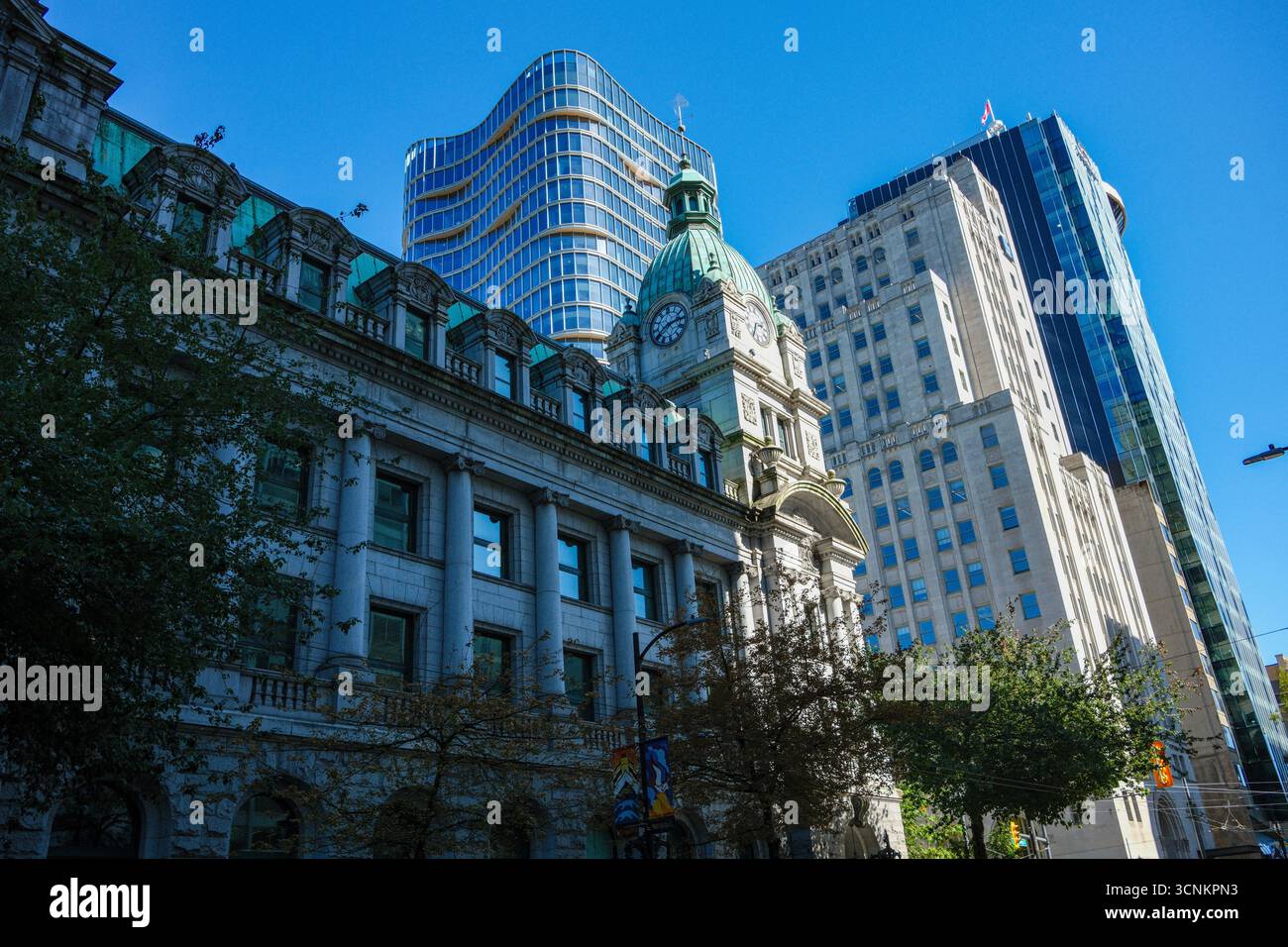The historic Sinclair Centre on West Hastings Street with newer ...