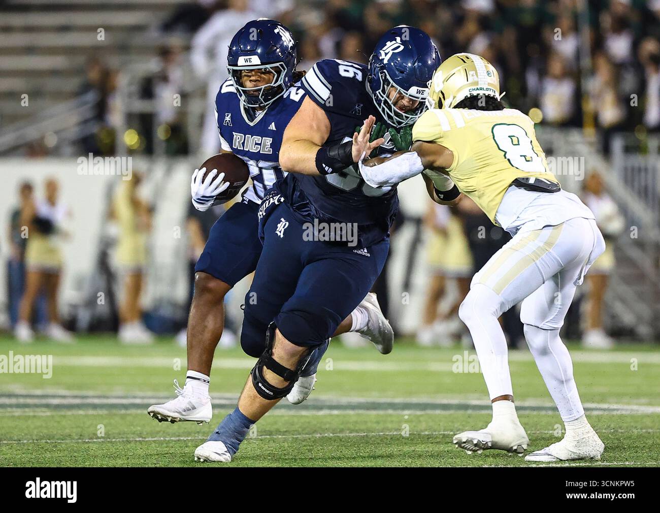 September 18,2025: Rice University offensive lineman Nate Bledsoe (56 ...