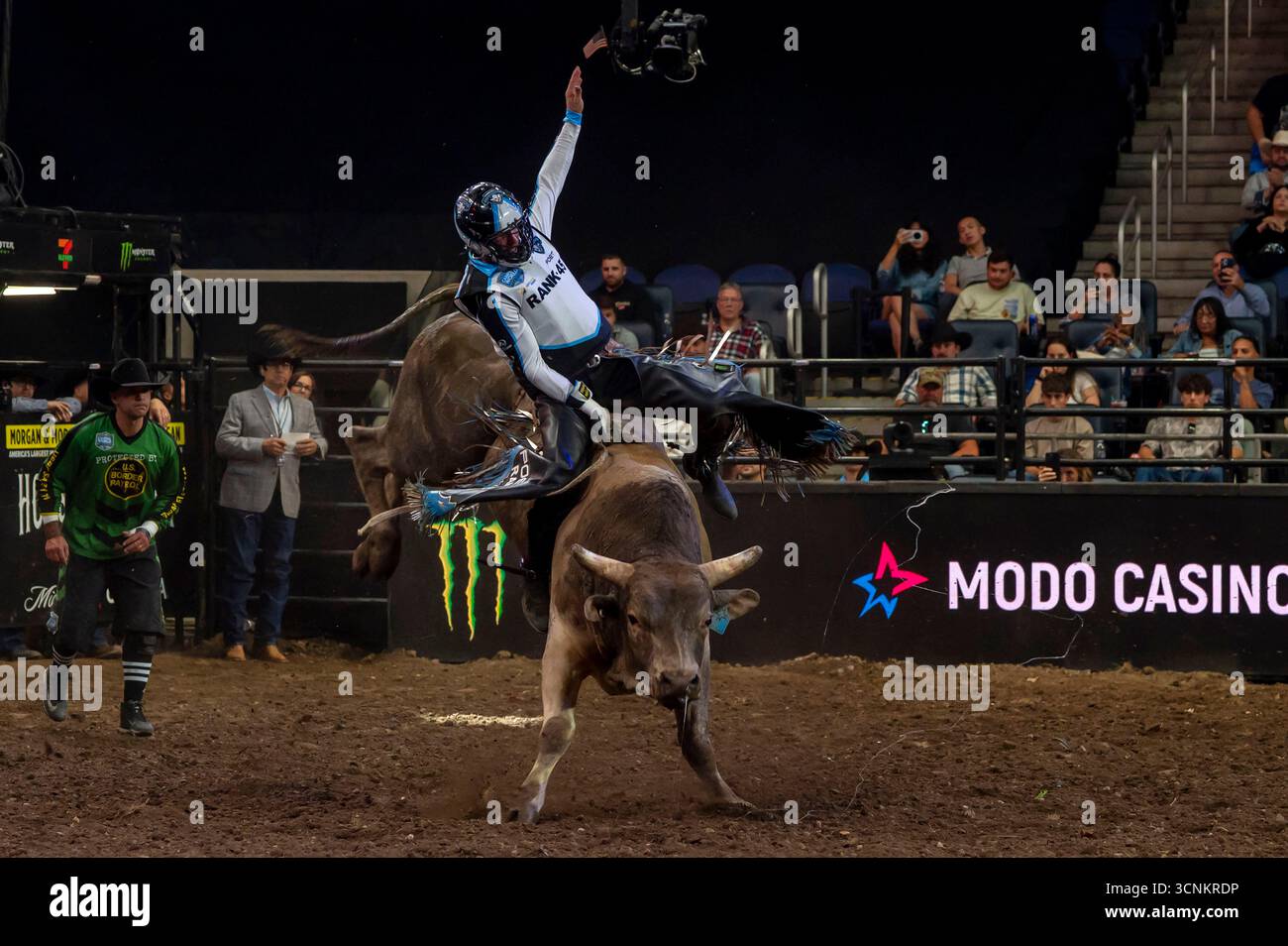 Carolina Cowboys' Cooper Davis rides Shy Pete in game 10 during the New ...