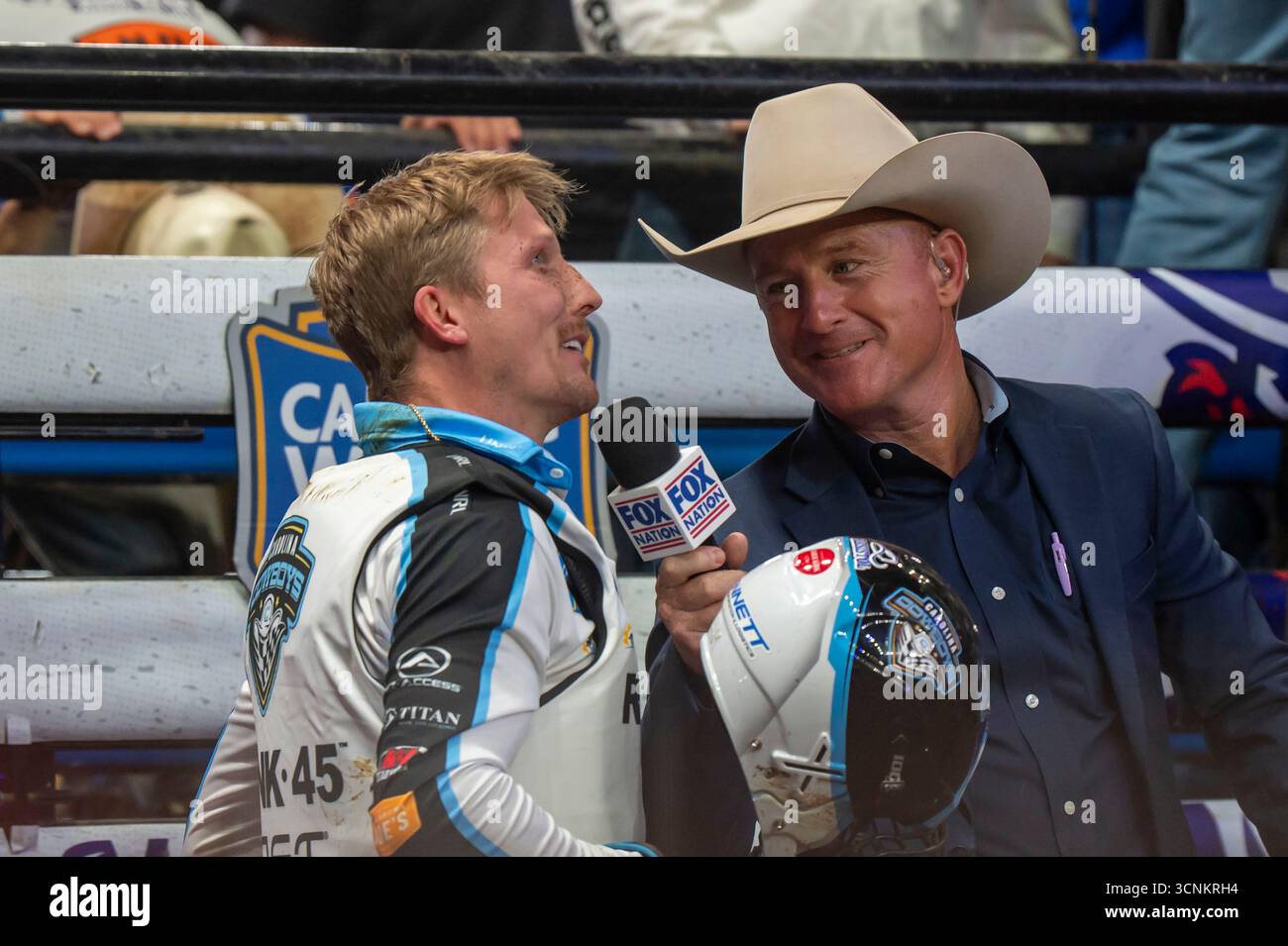 Carolina Cowboys' Cooper Davis rides Shy Pete in game 10 during the New ...