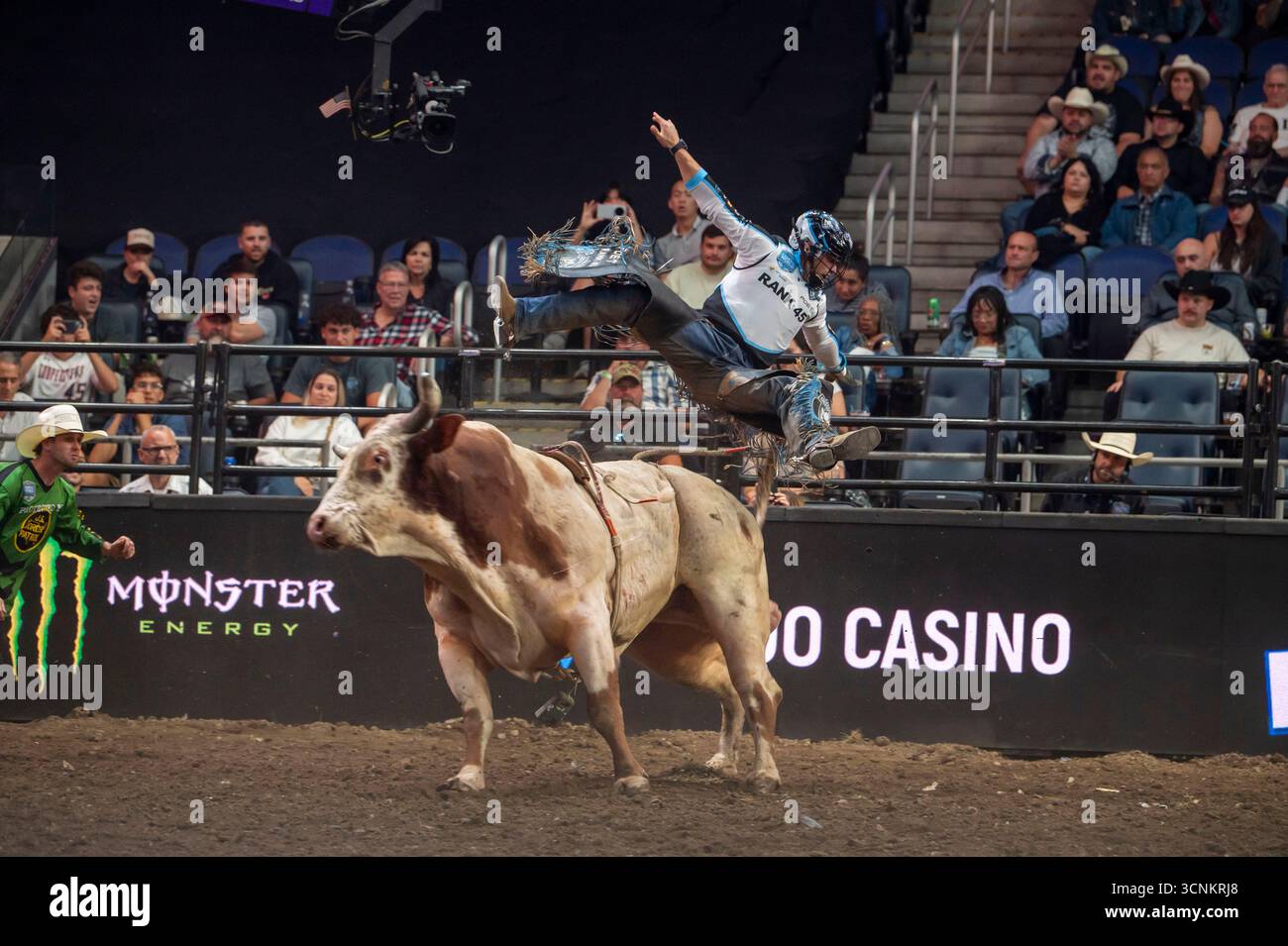 Carolina Cowboys' Adriano Salgado rides Barbarosa in game 10 during the ...