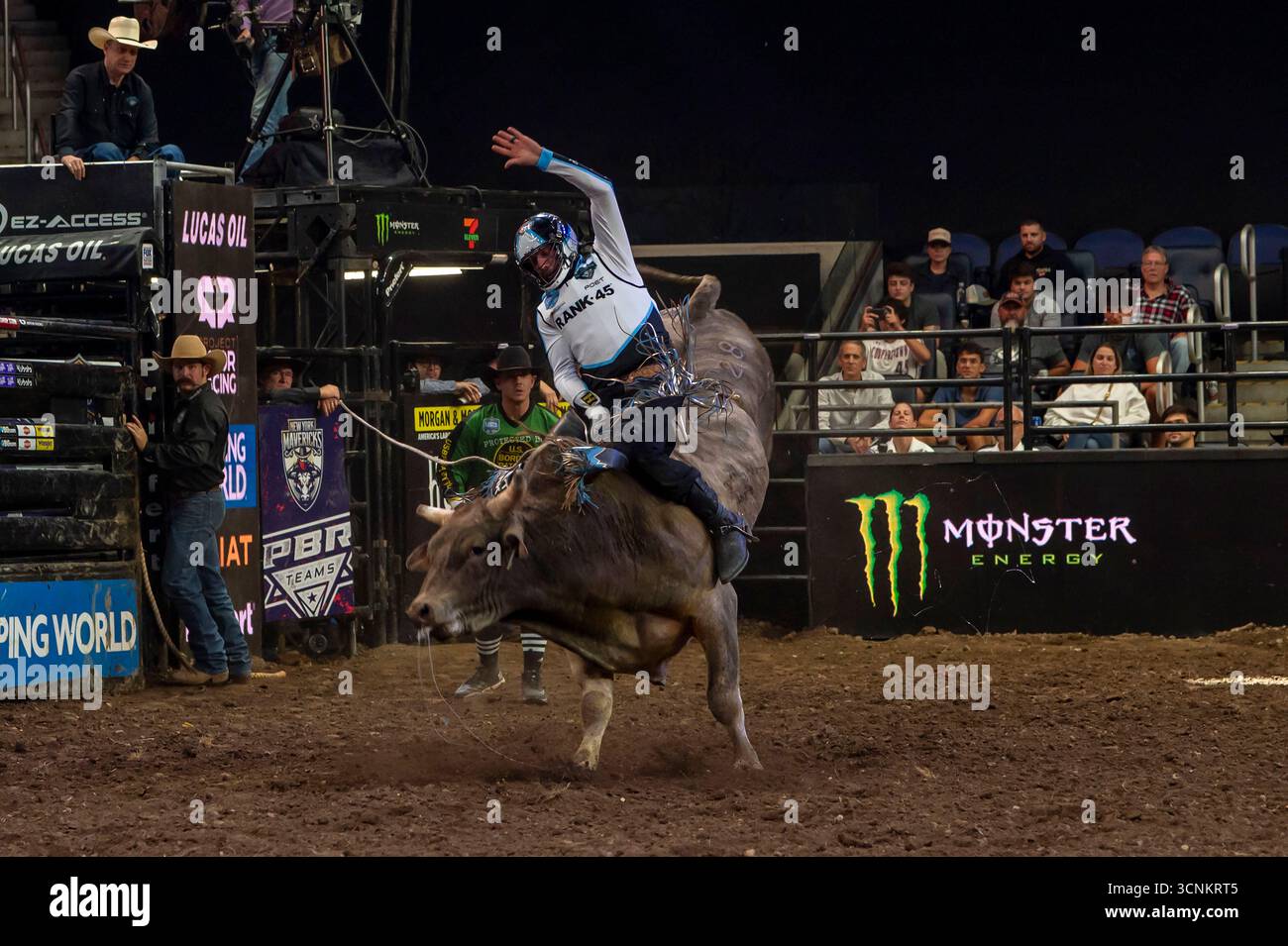 Carolina Cowboys' Cooper Davis rides Shy Pete in game 10 during the New ...