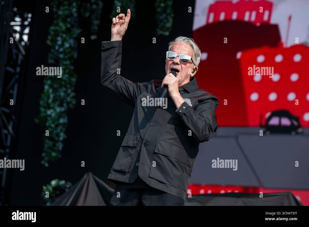 Mark Mothersbaugh, of Devo, performs during the Shaky Knees Music ...