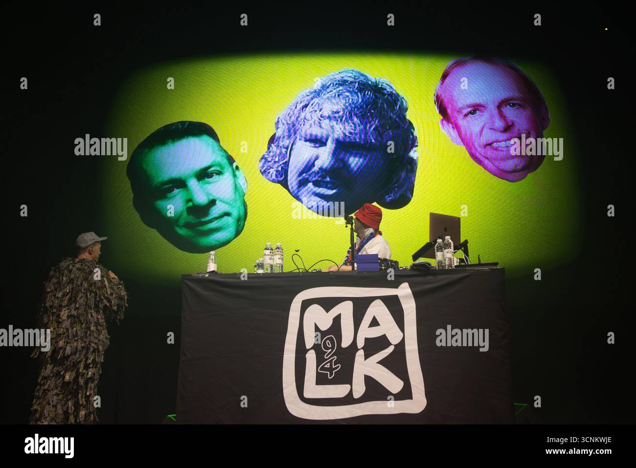 The Danish rap group Malk de Koijn performs a live concert at Poolen in ...