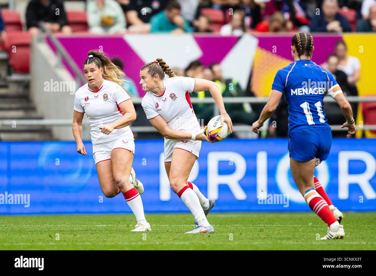 Zoe Harrison of England during the Women's Rugby World Cup 2025, Semi ...