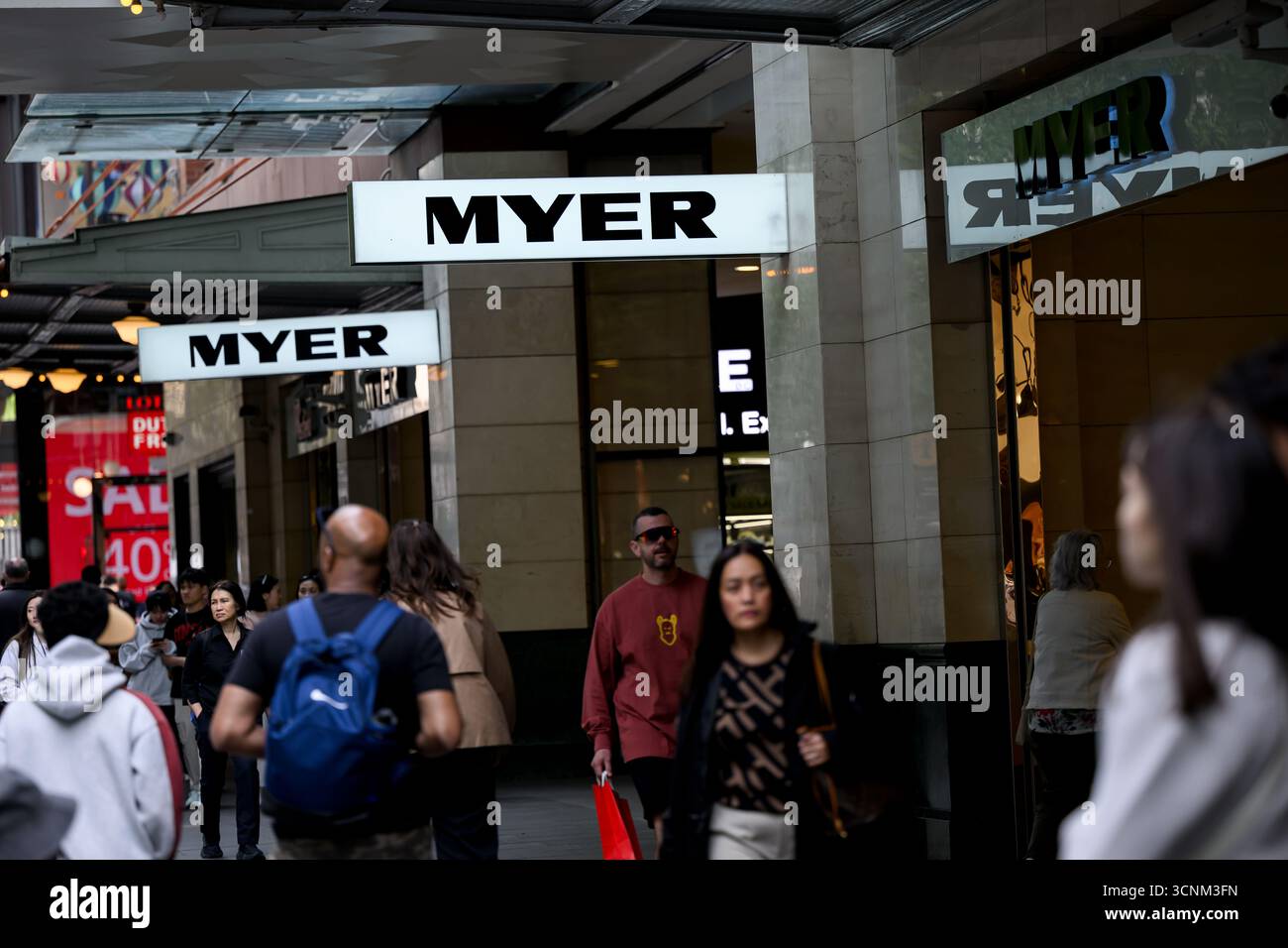 Myer signage is seen in Sydney, Monday, September 22, 2025. (AAP Image ...