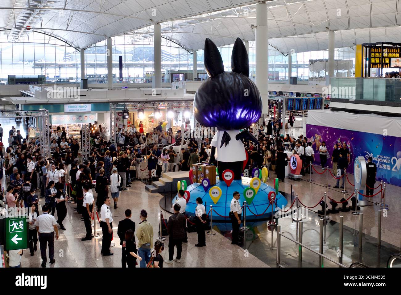 LABUBU, The Monsters player of POP MART sculpture display in Hong Kong ...