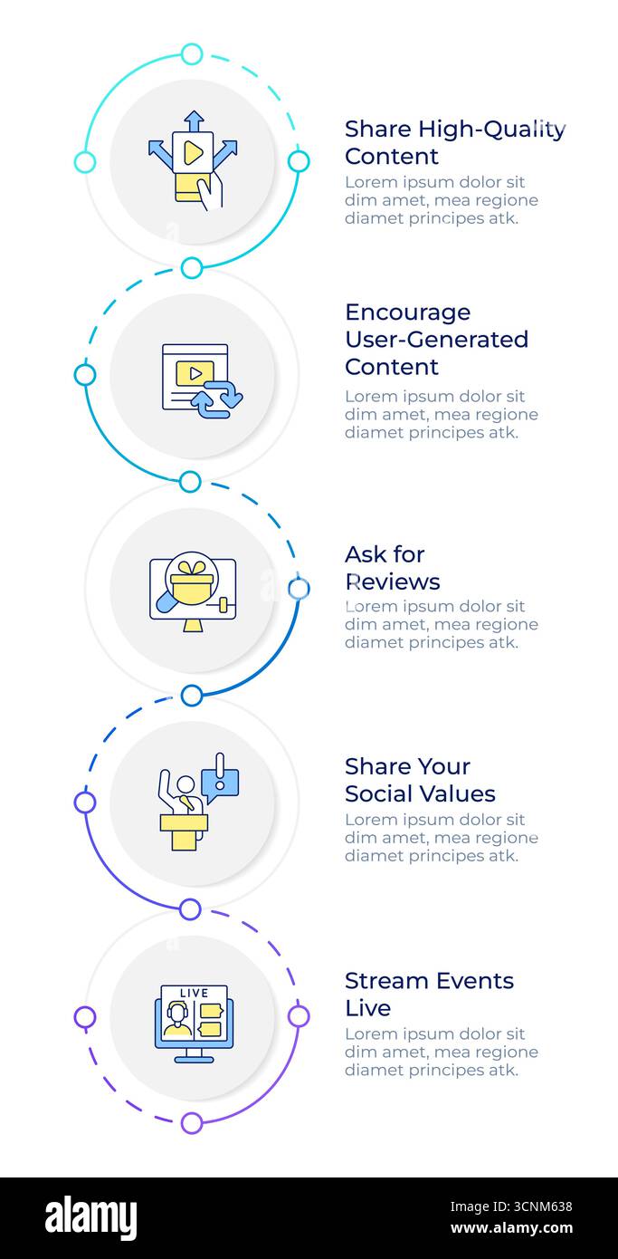 Networking social media infographic design template Stock Vector Image ...