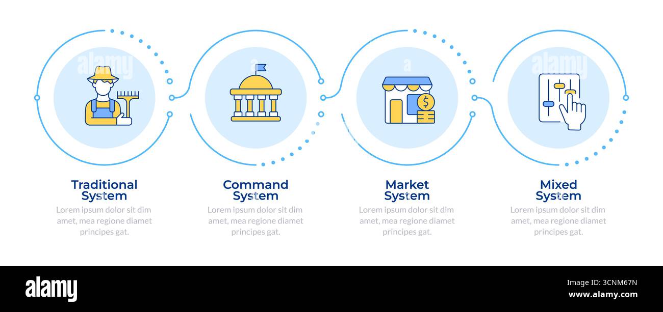Economic organization types infographic 4 steps Stock Vector Image ...