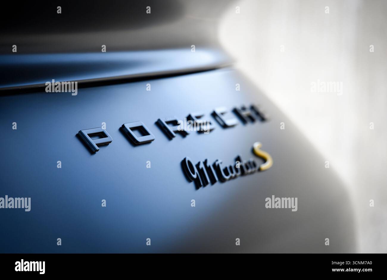 Porsche 911 Turbo logo on a car at a car show Stock Photo - Alamy