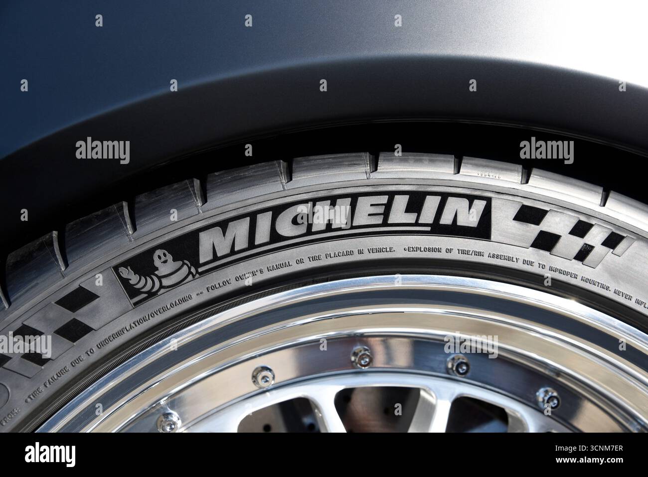Michelin brand tire at a car show Stock Photo - Alamy