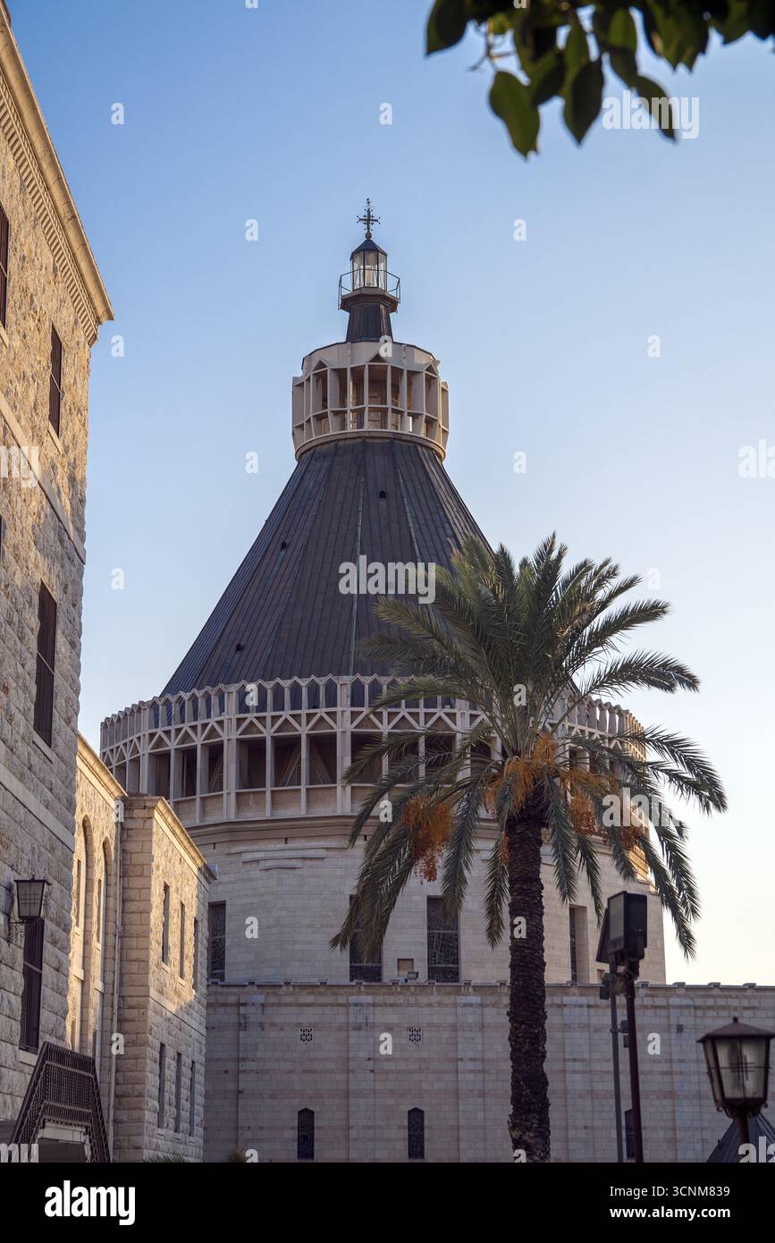 Israel Galilee Nazareth Basilica of the Annunciation exterior ...
