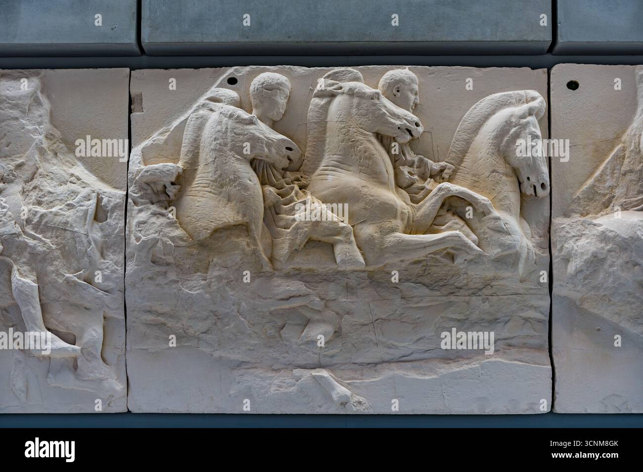 Detail of parthenon, South frieze replica. (Original in Brittish ...