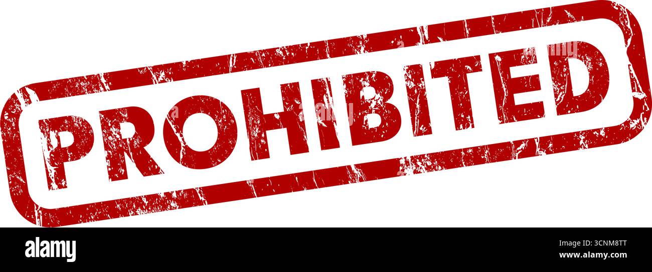 Prohibited seal hi-res stock photography and images - Alamy