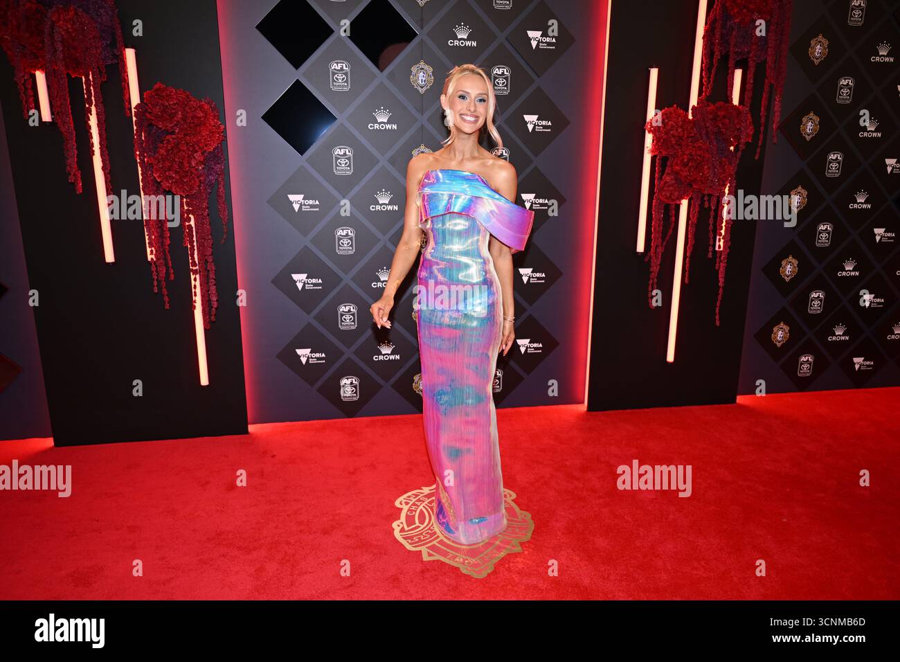Lexi Mary partner of Western Bulldogs Rory Lobb during the 2025 ...