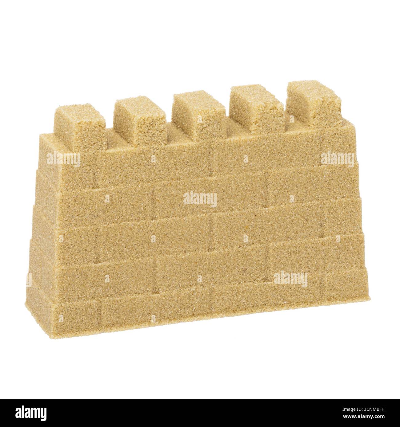 Part of a kinetic sand wall isolated on a white background, a design ...