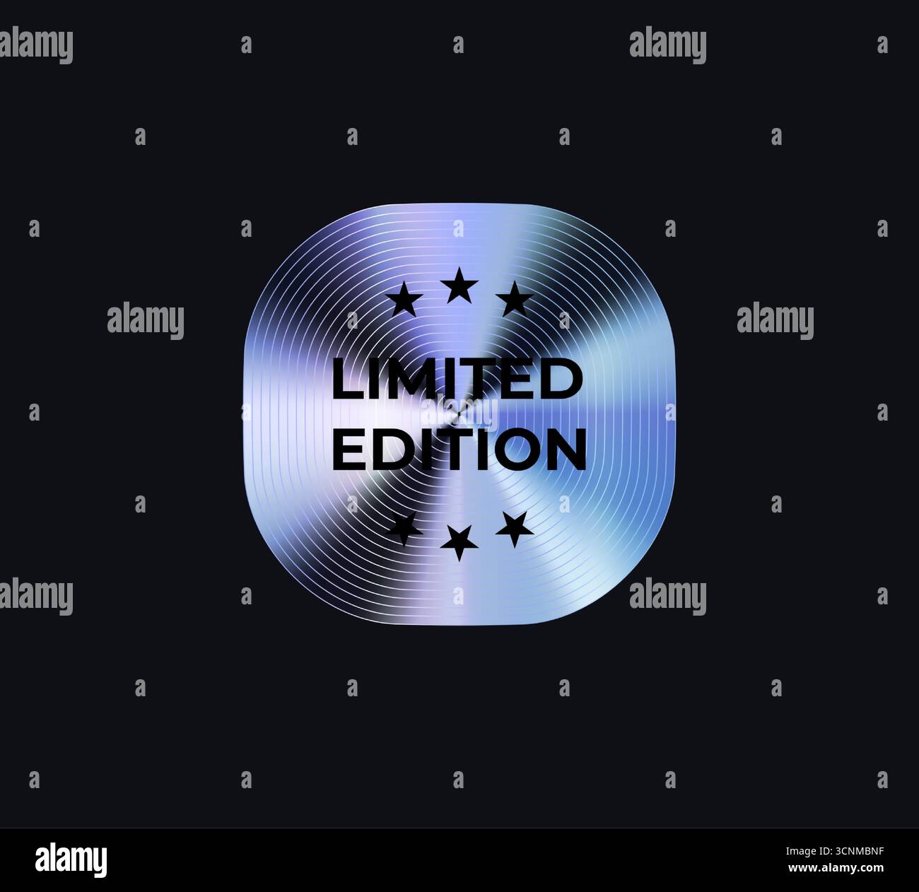 Limited Edition Badge Sticker Limited Edition Label In Holograph ...